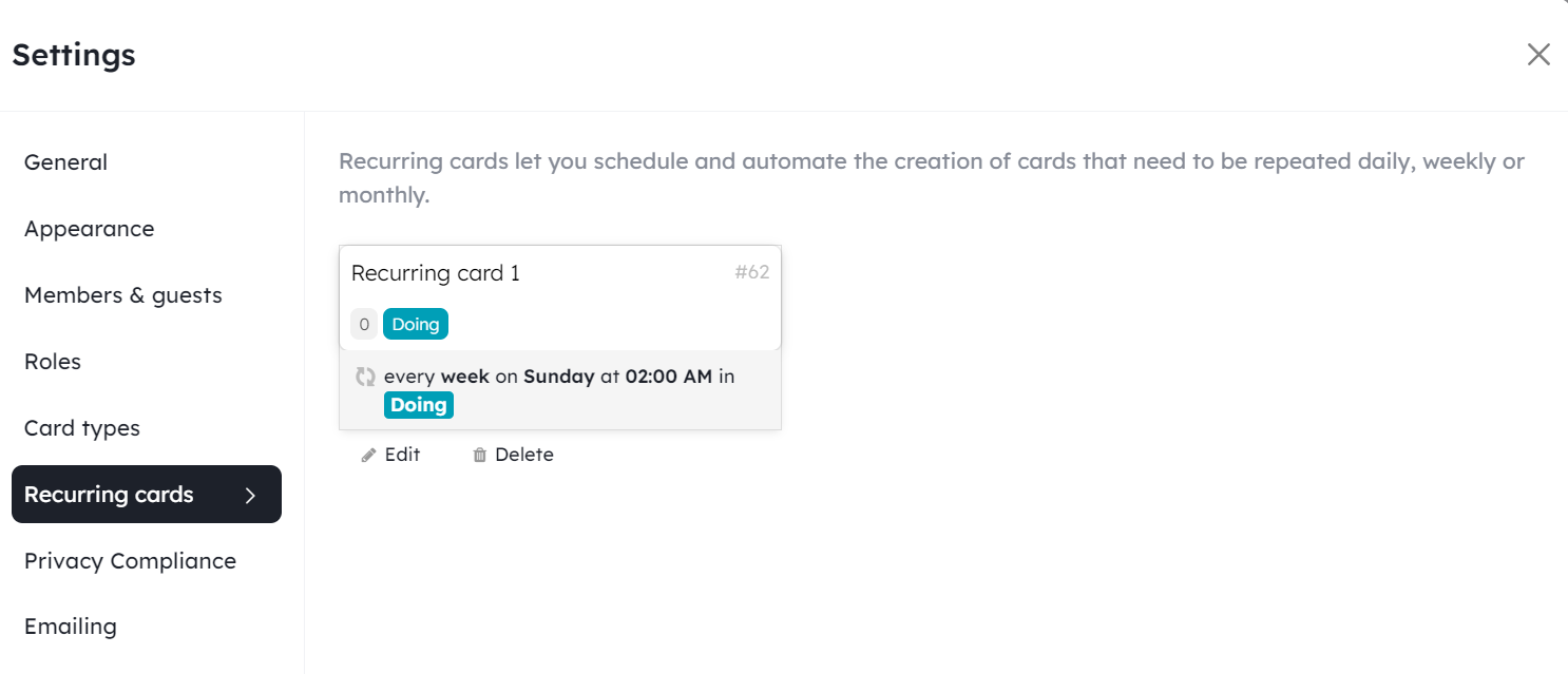 Customize your project | Kantree Help